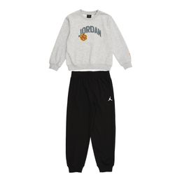 Jordan Jogginganzug 'DYNASTY' Jungen Gr&ouml;&szlig;e 116/122 grau / graumeliert / orange / schwarz