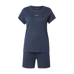 Marc O'Polo Marc O'polo Pyjama Damen Gr&ouml;&szlig;e L dunkelblau / wei&szlig; Winterkleid
