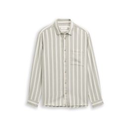 Tom Tailor Button Up Shirt male size XXL Grey / White