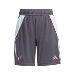 adidas Performance Sportshorts 'Messi' Jungen Gr&ouml;&szlig;e 176 grau / mint / hellpink