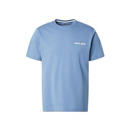 Guess Jeans T-Shirt 'WEST COAST HOTEL' Herren Gr&ouml;&szlig;e S hellbeige / taubenblau / gr&uuml;n / wei&szlig;