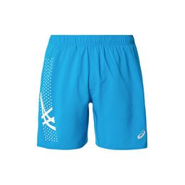 asics Sportshorts Herren Gr&ouml;&szlig;e XXL azur / wei&szlig;