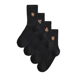 next Socken Damen Gr&ouml;&szlig;e 36/41 braun / oliv / dunkelrot / schwarz