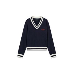 Guess Sweatshirt Damen Gr&ouml;&szlig;e S navy / grenadine / wei&szlig;