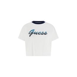 Guess T-Shirt Damen Gr&ouml;&szlig;e XL navy / cyanblau / wei&szlig;
