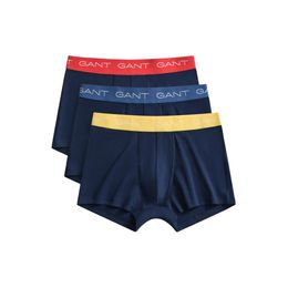 Gant Boxershorts Herren Gr&ouml;&szlig;e M marine / gelb / rot / wei&szlig;