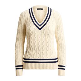 Lauren by Ralph Lauren Lauren Ralph Lauren Pullover Damen Gr&ouml;&szlig;e S hellbeige / marine
