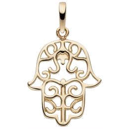 Jobo Damen Kettenanh&auml;nger "Anh&auml;nger Fatimas Hand", Gelbgold 333, gold, Gelbgold 333, Schmuckanh&auml;nger, 333 Gold