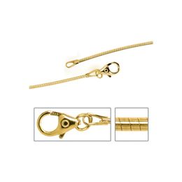 Jobo Damen Halsreif, Gelbgold 585, L: 50, gelb, Gelbgold 585, Halsketten, 585 Gold 50 cm 1,1 mm