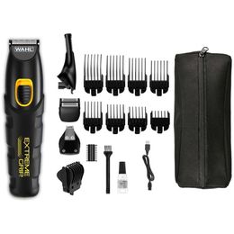 WAHL Multifunktionstrimmer "Extreme Grip Advanced", schwarz, B:4,5cm H:15,5cm T:4cm, Haarschneider, Rutschfester Griff, Lithium-Ionen-Technologie,