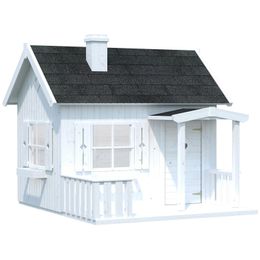 Palmako Kinder Spielhaus "Otto 3,6 m&sup2;", beige, Holzwerkstoff, B:267cm H:219cm T:272cm, Spielh&auml;user, mit Terrasse