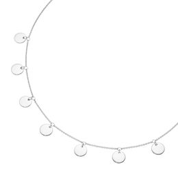 Smart Jewel Damen Collier "Pl&auml;ttchen, Silber 925", 45cm, Silber 925 (Sterlingsilber), silber, Silber 925 (Sterlingsilber), Halsketten