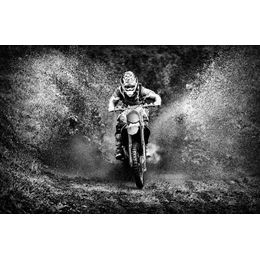 papermoon Fototapete "Photo-Art PAUL GOMEZ, MOTORCROSS", B/L: 4m x 2,6m, Bahnen: 8 Stk., bunt, Schlafzimmer, Tapeten