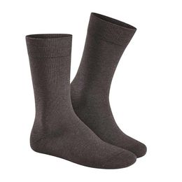 Hudson Damen Socken "Socke Relax Cotton", Gr. 43, braun, Obermaterial: 97% Baumwolle CO. 3% Elasthan EL., Socken