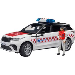 Bruder Kinder Spielzeug-Auto "Range Rover Velars Notarzt 1:16 mit Notarztfigur (02885)", rot, Kunststoff, B:14,3cm H:13cm T:34cm, Spielzeugfahrzeuge,
