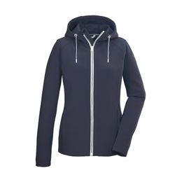 Killtec Damen Strickjacke "KOS 33 WMN FLX JCKT", blau, Gr. 48, Obermaterial: 83% Polyester, 15% Viskose, 2% Elasthan;Futter: 98% Polyester, 2%