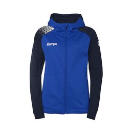 Kempa Athletic Zip-Up Hoodie 'Ambition 28' female Blue size XXL