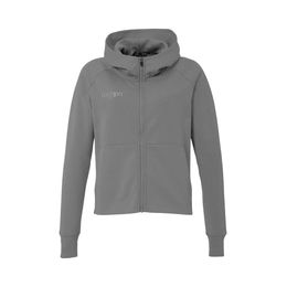 Kempa Athletic Zip-Up Hoodie 'Stmnt' female Grey size L