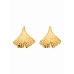 Adelia&acute;s ADELIA ́S Damen Paar Ohrh&auml;nger "1 Paar 375 Gold Ohrringe / Ohrstecker Ginkoblatt", Damen, Gold, gold, Gold, Ohrringe, 375 Gold Goldschmuck f&uuml;r Damen