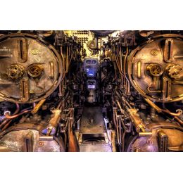 papermoon Fototapete "Industrie", B/L: 5m x 2,8m, Bahnen: 10 Stk., bunt, Schlafzimmer, Tapeten