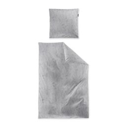 Bettw&auml;sche Irisettegrau, Satin, Obermaterial: 100% Baumwolle, Bettw&auml;sche, "Rio 8643", Seidig gl&auml;nzend, gewebtes Muster, hochwertig