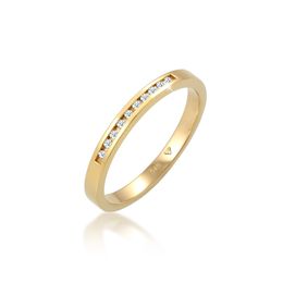 Elli DIAMONDS Damen Verlobungsring "Diamant Wei&szlig; Brillantschliff (0.05 ct) 585 Gelbgold", 56mm, 0,05 P1 = bei 10-facher Vergr&ouml;&szlig;erung erkennbare