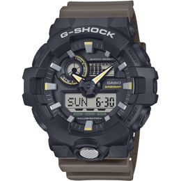 Casio G-SHOCK Herren Chronograph, gr&uuml;n, Armbanduhren, Quarzuhr, Armbanduhr, Herrenuhr,digital, Resinband, bis 20bar wasserd.