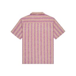 Quiksilver Herren Kurzarmhemd "Sunset Song"burnt russet stripes sunset, Gr. XS, Obermaterial: 55% Baumwolle, 45% Hanf., Hemden