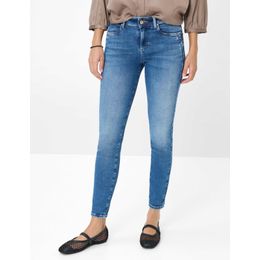 Brax Damen R&ouml;hrenjeans Style ANA USED REGULAR BLUE, denim blau, Gr. 40
