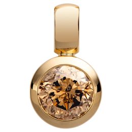 OROLINO Damen Kettenanh&auml;nger "Gold 750 mit nat&uuml;rlichem Brillant 2,0 ct.", one-size, 2 P1 = bei 10-facher Vergr&ouml;&szlig;erung erkennbare Einschl&uuml;sse, Gold,