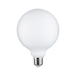 Paulmann LED-Leuchtmittel "White Lampion V4 G125 400lm 4,3W 3000K 230V", L:17cm &Oslash;:12,5cm, wei&szlig;, Leuchtmittel