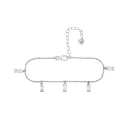CAI CA&Iuml; Damen Armband "925/- Sterling Silber rhodiniert Anh&auml;nger Zirkonia Baguette", 15+4cm, Silber 925 (Sterlingsilber), wei&szlig;, Silber 925