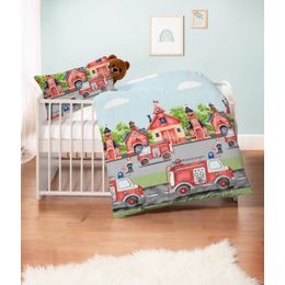 Kinderbettw&auml;sche Biberna, bunt, Feinbiber, Obermaterial: 100% Baumwolle, Bettw&auml;sche, "0004523", wohlig warm + weich, pflegeleicht, 100% Baumwolle,