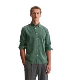 Marc O'Polo MARC O'POLO Herren Langarmhemd "mit Button-Down-Kragen"schwarz forest, Gr. XXL, unifarben, Obermaterial: 100% Baumwolle, Hemden