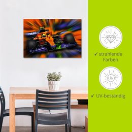 Wandbild Artland, B:120cm H:80cm, orange, Alu Dibond, Wohnzimmer, Bilder, "Lando 4", als Alubild, Leinwandbild, Poster, Wandaufkleber in verschied.