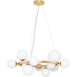 NOVA LUCE H&auml;ngeleuchten "ODILLIA", 11, &Oslash; 65cm, 1 Stk., gold, Esszimmer, Leuchten, Ohne Leuchtmittel