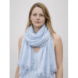 Damen Modeschal "Schmeichler", blau, Basic, Collezione Alessandro, unifarben, Viskose, Modet&uuml;cher, aus super-soft Viskose, Made in Italy