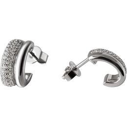 Firetti Damen Paar Ohrstecker "Schmuck Geschenk Silber 925 Ohrschmuck Ohrringe teilw. 2-reihige Optik", Silber 925 (Sterlingsilber), silber, Silber