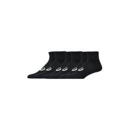 asics Damen Sportsocken "6 PACK QUARTER SOCK", Gr. XL, schwarz-wei&szlig;, Obermaterial: 69% Baumwolle, 24% Polyester, 5% Nylon, 2% sonstige Fasern,