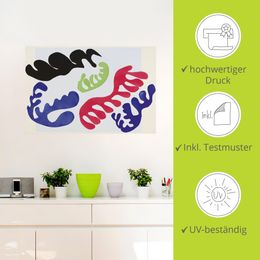 Wandbild Artland, B:120cm H:80cm, bunt, Vinyl, Wohnzimmer, Bilder, "Die Lagune 3. 1947", als Alubild, Leinwandbild, Poster, Wandaufkleber in