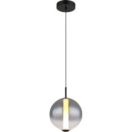 Globo LIGHTING H&auml;ngeleuchte "LACY", &Oslash; 25cm H: 120cm, 1 Stk.schwarz matt, Wohnzimmer, Leuchten, H&auml;ngelampe Esszimmer-Leuchte Esstischleuchte Wohnzimmer