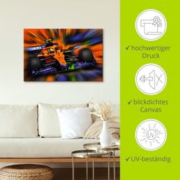 Wandbild Artland, B:60cm H:40cm, orange, Leinwand, Wohnzimmer, Bilder, "Lando 4", als Alubild, Leinwandbild, Poster, Wandaufkleber in verschied.