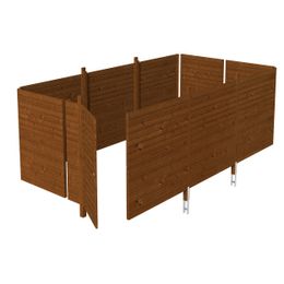 Skan Holz Carport-Ger&auml;teraum SKANHOLZ, braun, Holzwerkstoff, Ger&auml;teh&auml;user, "Abstellraum C6", aus Profilschalung