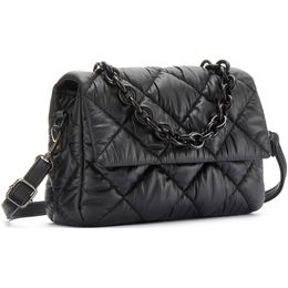 Vivance Damen Umh&auml;ngetasche "Henkeltasche", schwarz, Lederimitat, leicht gl&auml;nzend, unifarben, Taschen, Minibag, Handtasche, Schultertasche, Crossbody