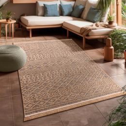 Teppich Paco Home, B:200cm H:11mm L:280cm, beige, Polypropylen (PP), Wohnzimmer, Teppiche, "Cologne 495", Flachgewebe, meliert, Rauten Motiv,, mit