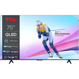 TCL QLED-Fernseher "75P71KX1", 75, schwarz, Fernseher, Multi-HDR, Dolby Vision, Smart TV, Airplay2, Dolby Atmos, Game Master