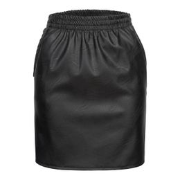 CLOUD 5IVE Damen Sommerrock "CLOUD 5IVE Skirt with 2-Pockets"schwarz, Gr. S, unifarben, 100% synthetic leather, R&ouml;cke