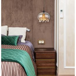 Globo LIGHTING H&auml;ngeleuchte "CORRY", &Oslash; 28cm H: 120cm, 1 Stk., schwarz, Wohnzimmer, Leuchten, H&auml;ngelampe Esszimmer-Leuchte Esstischleuchte Wohnzimmer