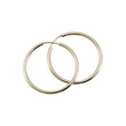 Firetti Damen Paar Creolen "Schmuck Geschenk Gold 333 Basic", 30mm, Gelbgold 333, gold, Gelbgold 333, Ohrringe