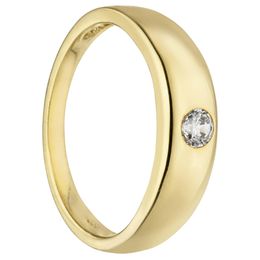 Jobo Damen Kettenanh&auml;nger "Anh&auml;nger Taufring", Gelbgold 333, gold, Gelbgold 333, Schmuckanh&auml;nger, 333 Gold mit Zirkonia